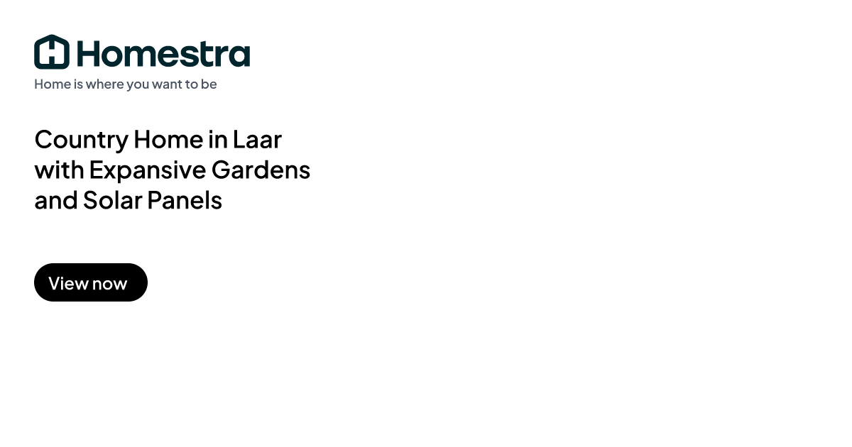 Country Home in Laar with Expansive Gardens and Solar Panels - Homestra