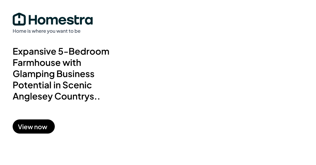 Expansive 5-Bedroom Farmhouse with Glamping Business Potential in ...