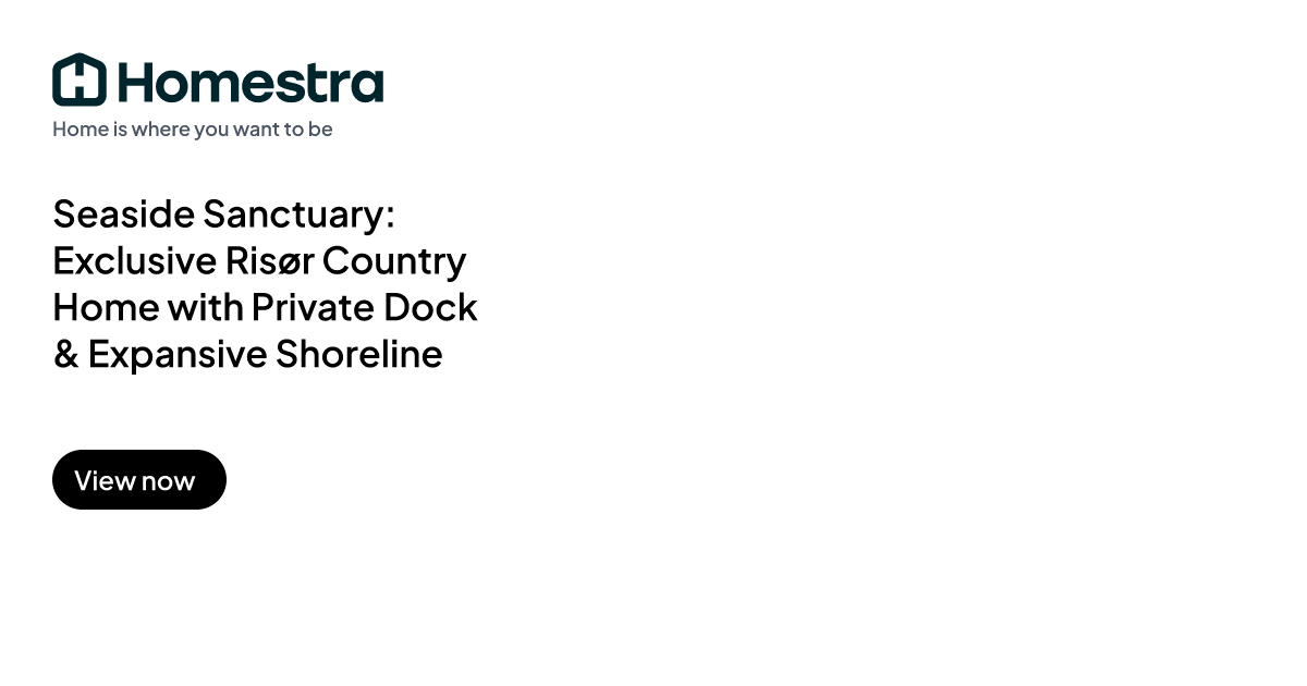 Seaside Sanctuary: Exclusive Risør Country Home with Private Dock ...