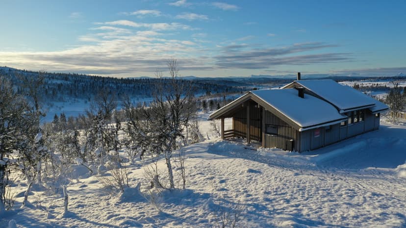 Hedda Cabin on Open and Sunny Plot at Lenningen near Langsua National ...